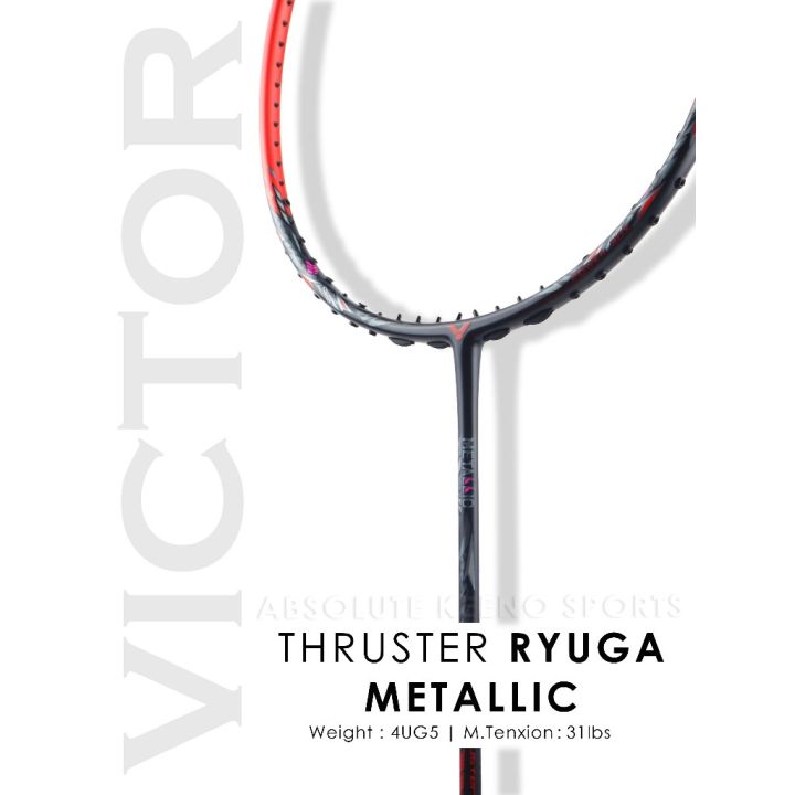 VICTOR Thruster RYUGA METALLIC Badminton Racket | Lazada