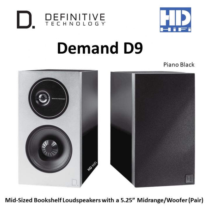 Definitive Technology Demand D9 Bookshelf speakers (Piano Black ...