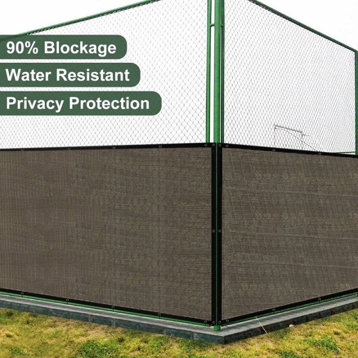 1.5m/2m Hight Privacy Screen Fence 1/2/3/4/5/6m Sun Shade Mesh Fence ...