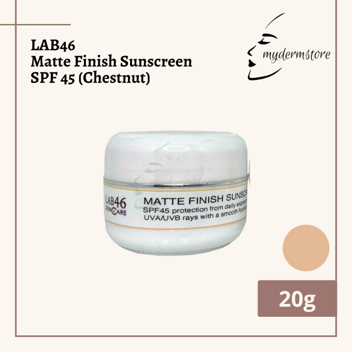Lab46 Lab 46 Matte Finish Sunscreen Sunblock SPF 45 CHESTNUT 20g 30g ...