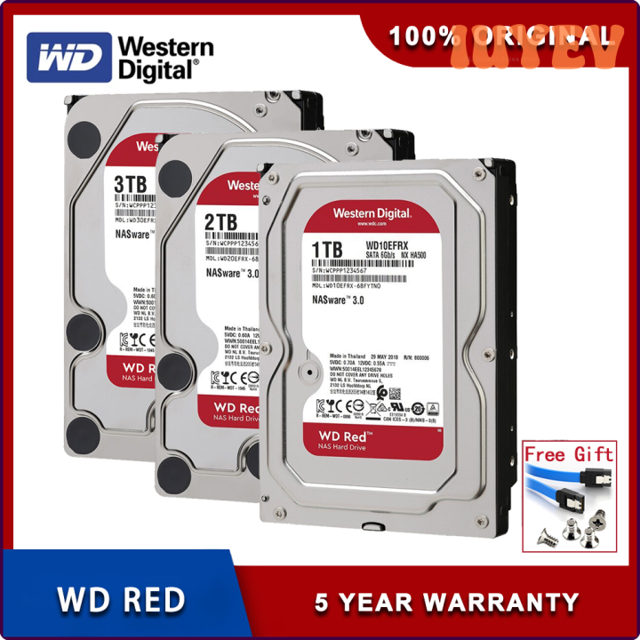 IUYEV Original Western Digital WD Red NAS 4TB 3TB 3.5" Internal Hard ...