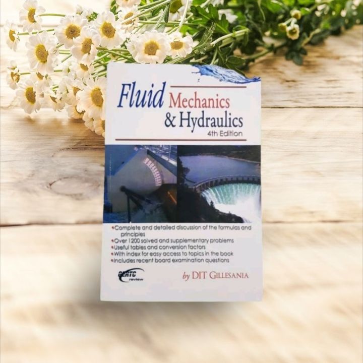 2024 FLUID MECHANICS HYDRAULICS 4th edition By DIT GILLESANIA | Lazada PH
