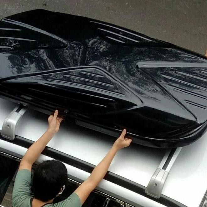 Roof Box Roofbox Xpander Bagasi Atas Mobil Glossy Slim Abs | Lazada ...