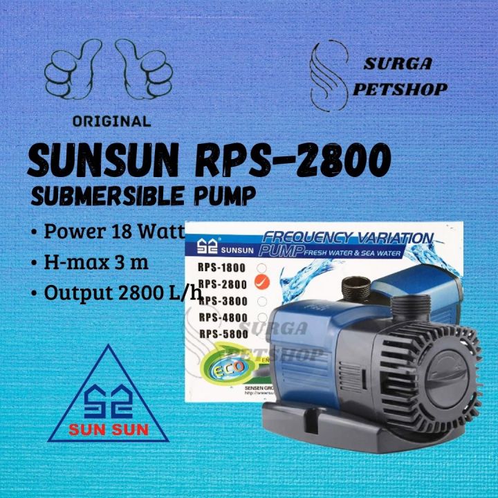 Pompa air SUNSUN submersible pump RPS 2800 RPS2800 Aquarium Akuarium ...