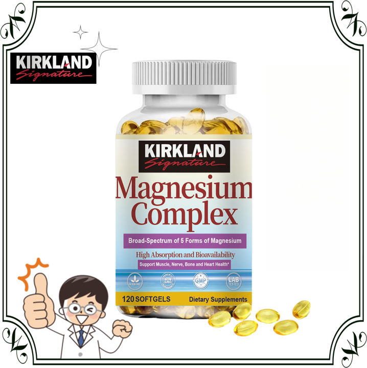 KIRKLAND Magnesium Complex Capsule Supplement 500mg Support Robust ...