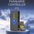 PC เครื่องปรับรอบคอมพิวเตอร์ ARGB PWM Argh Fan Hub อินพุตพลังงาน SATA ...