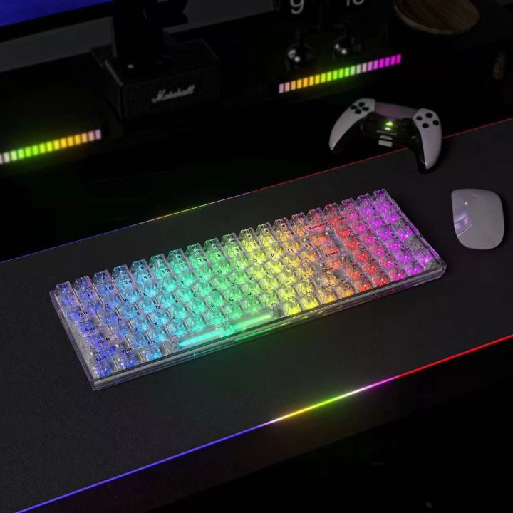 Mechanical Gaming Keyboard 87-Key Wired RGB Lighting Blue Switch High ...