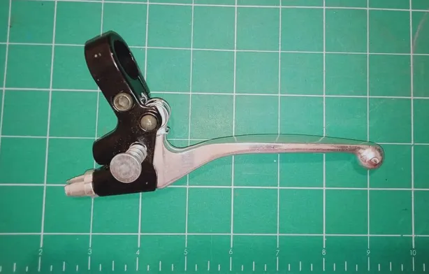 Clutch Lever Alloy with push button spring lock for 2 stroke motorized ...