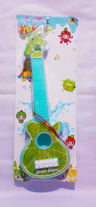 Mainan anak gitar petik model gambar buah jeruk nipis | Lazada Indonesia