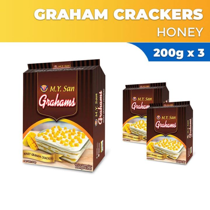 MY San Handy Pack Honey Graham 200g X 3 | Lazada PH