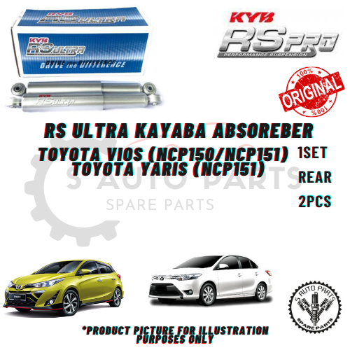 TOYOTA VIOS (NCP150/NCP151) / TOYOTA YARIS (NCP151) (REAR) KAYABA (KYB) RS-ULTRA HEAVY DUTY ...