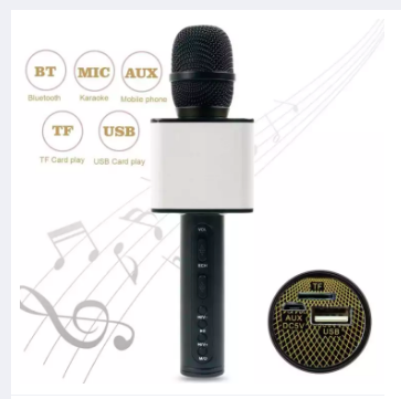 Magic Karaoke LOUD and SUPER BASS Sound Wireless Bluetooth Microphone ...