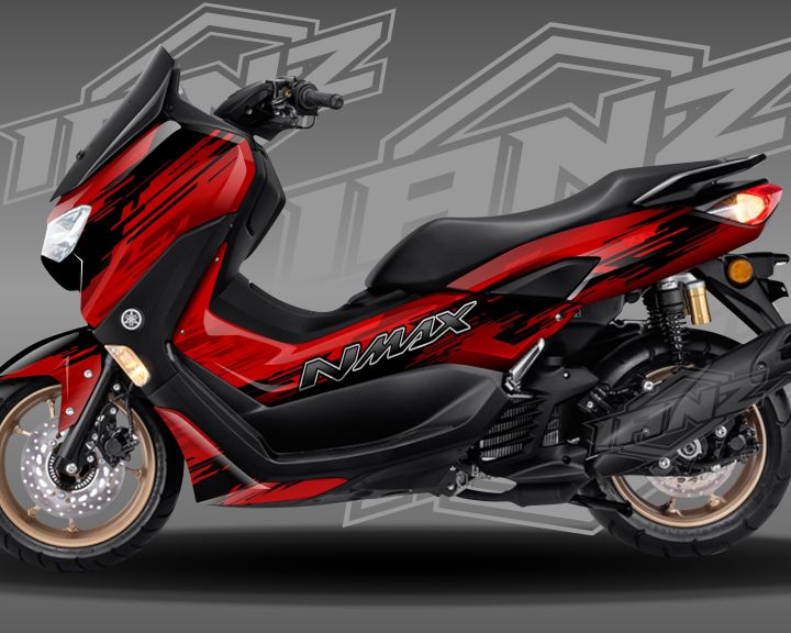 STICKER NMAX FULL BLOK MOTOR / DECAL FULL BODY NMAX / DECAL STIKER FULL ...