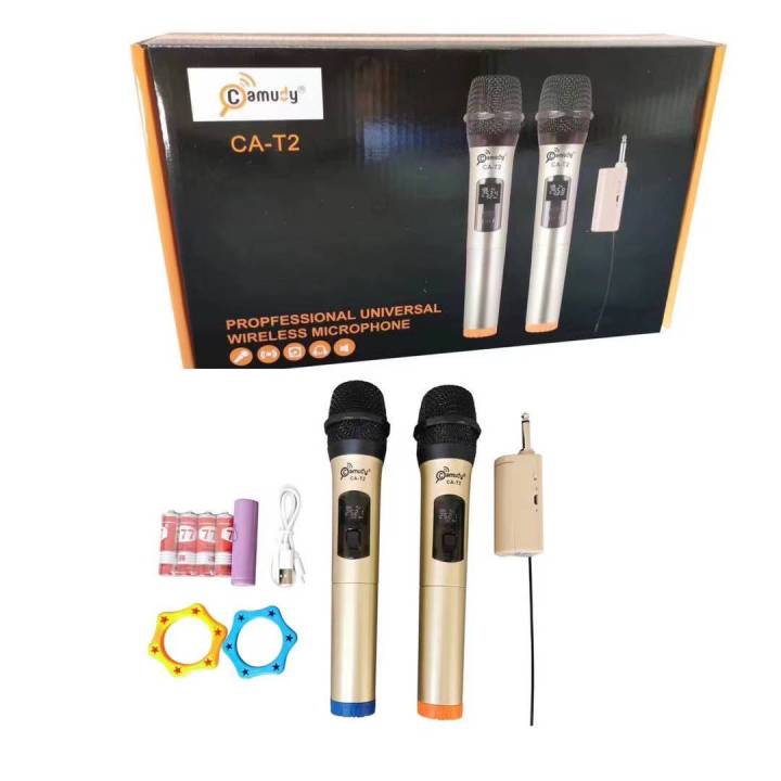 Professional Universal Wireless Microphone CA-T2 Two pcs | Lazada PH