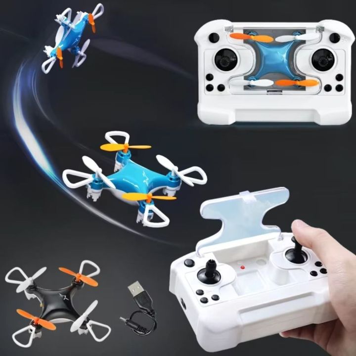 DMZOUS Flying Mini Remote Control Aircraft Rechargeable ABS Rotation ...