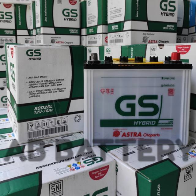 BATERAI AKI 34B19LS GS HYBRID [BISA COD] | Lazada Indonesia