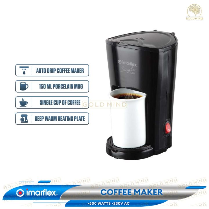 Imarflex Coffee Maker (Single Cup) 230V 450W | Lazada PH