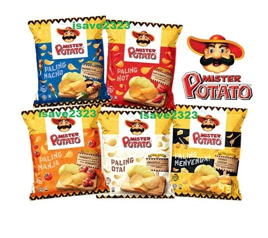 Mister Potato (60g x 12 Packs) - Original / BBQ / Tomato / Hot & Spicy ...