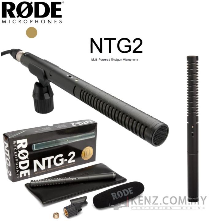 Rode NTG2 Dual Powered Directional Condenser Microphone Phantom Powered ...