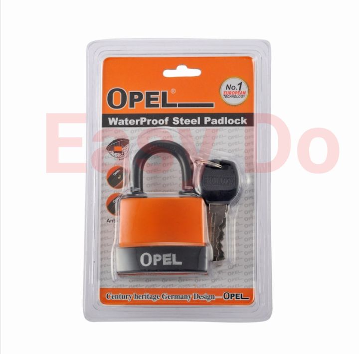 100% ORIGINAL OPEL Anti Theft Pad Lock Laminated Water Proof Padlock ...
