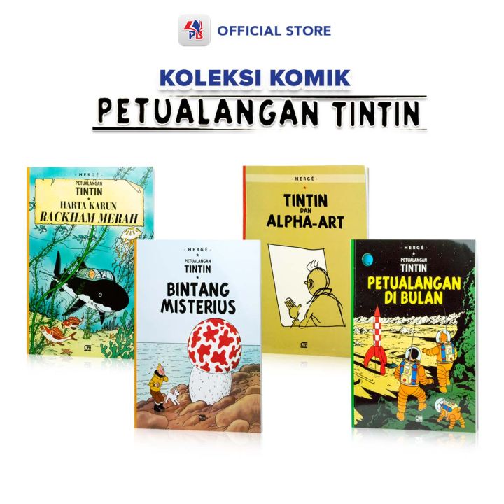 Buku Komik Petualangan Tintin Seri Harta Karun Rackham Merah / Bintang ...