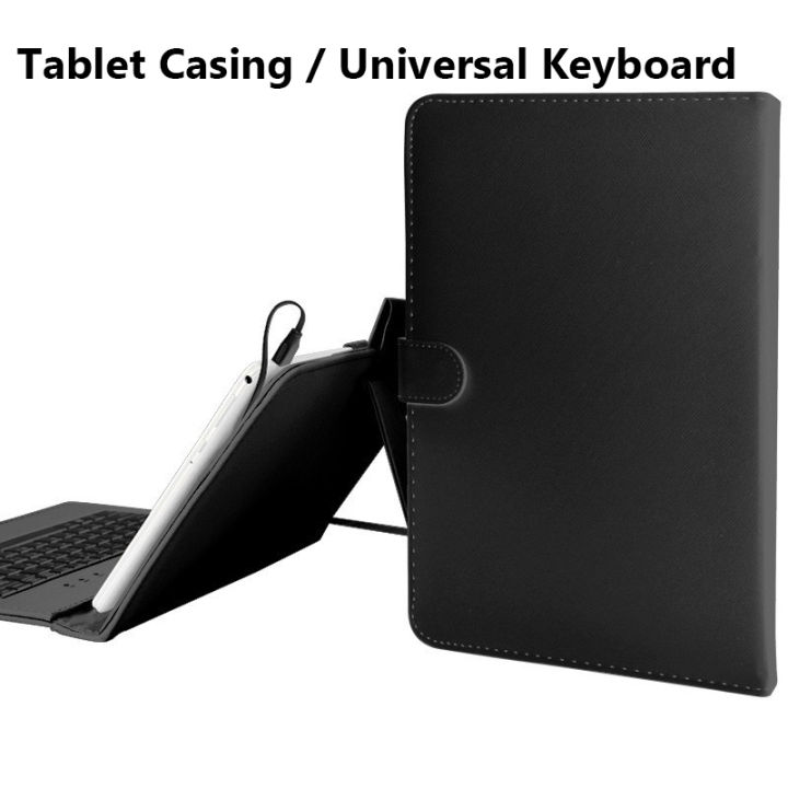 Tablet Casing / Universal Keyboard Flip Stand PU Leather Folio Stand ...