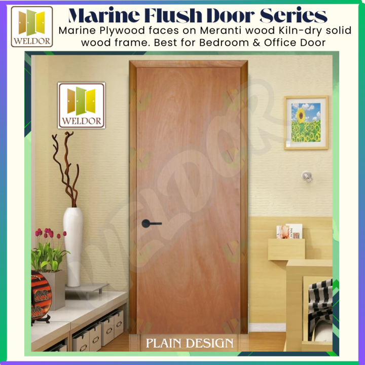 MARINE FLUSH DOOR- PLAIN DESIGN - (WELDOR BRAND) | Lazada PH