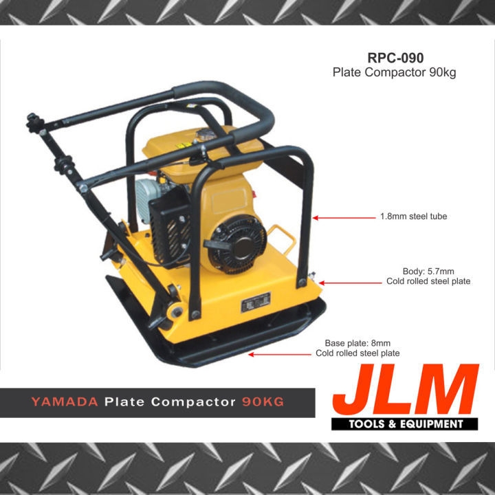 YAMADA Plate Compactor 90KG With 5HP Gasoline Engine | Lazada PH