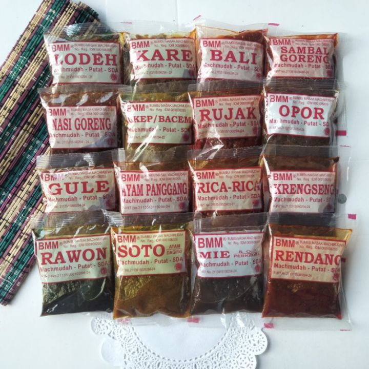 Bumbu Masak Mahmudah (BMM) Bumbu Instant Berbagai Varian Bumbu Masak ...