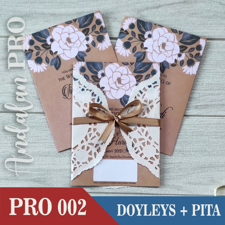(50 PCS) PRO 002 Varian Doyleys + Pita Coklat Emas Ukuran Standar ...