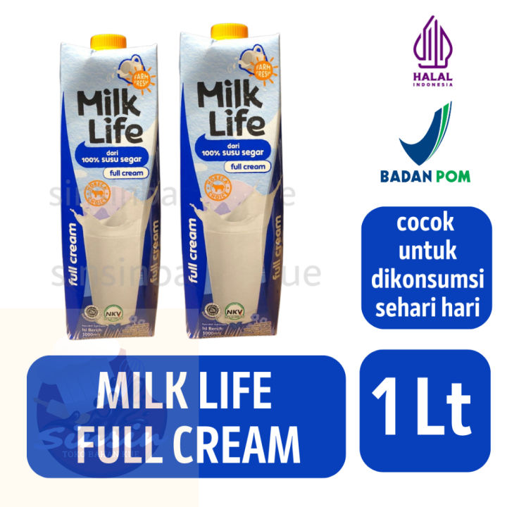Milk Life Full Cream [1 liter] | Lazada Indonesia
