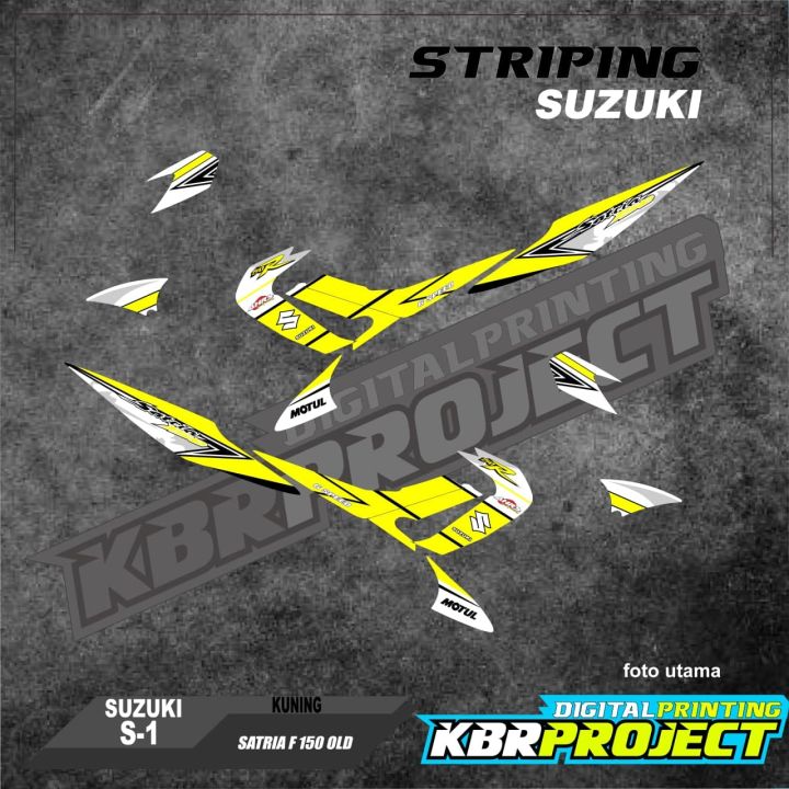 Satria f 150 old striping satria f 150 old motor suzuki motor sticker ...