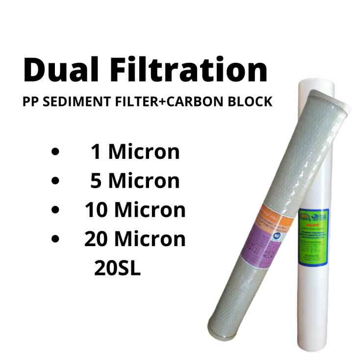 Bundle Sediment Filter 20 plus Carbon Block CTO Filter Slim 20 Slim ...