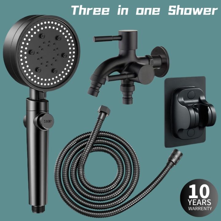 4 in 1 Shower Head Set shower with faucet 5-speed Pressurized Bathroom ...