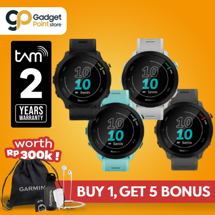 Garmin Forerunner 55 GPS Smartwatch - Original Garansi TAM 2th | Lazada ...