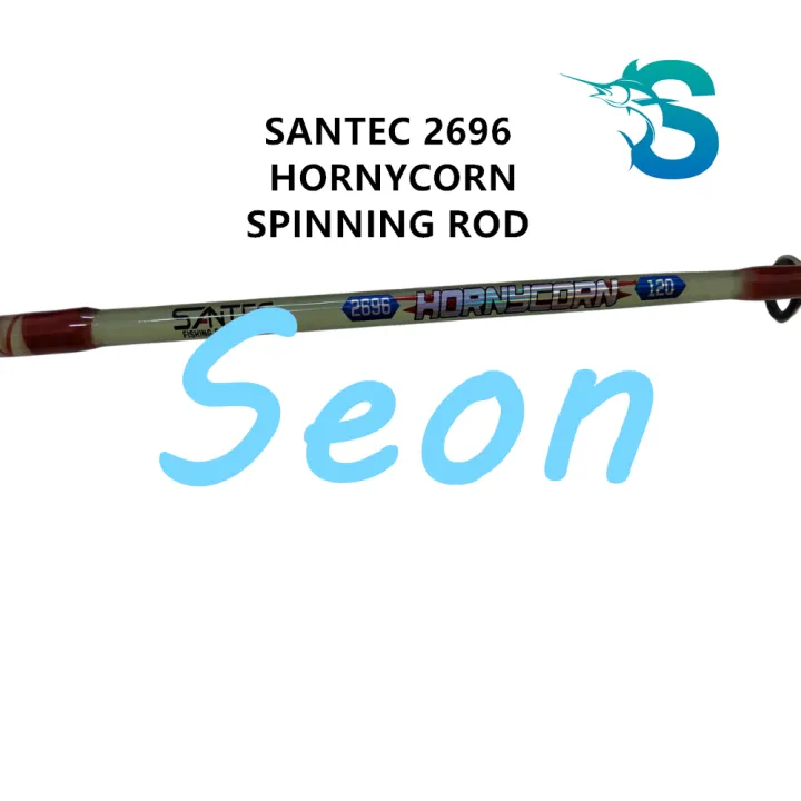SEON SANTEC 2696 HORNYCORN TRANSPARENT SOLID SPINNING ROD | Lazada