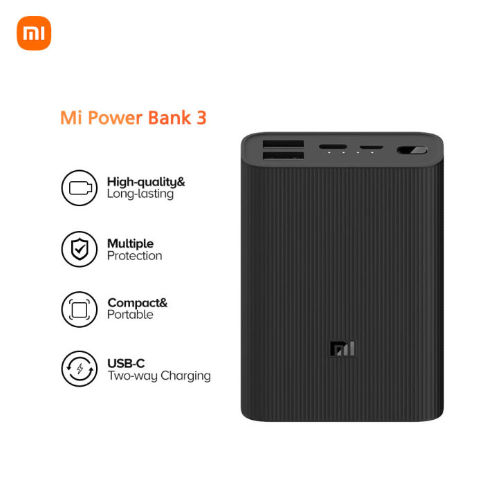 Xiaomi 10000mAh Mi Power Bank 3 Ultra Compact | Lazada PH