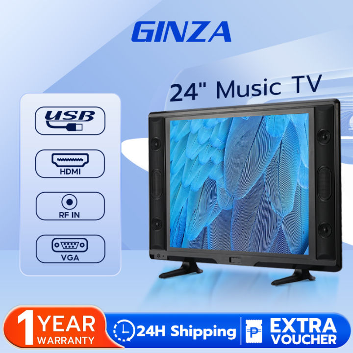 【COD】GINZA 24 inch flat screen tv on sale not smart tv led tv Special TV monitor for pc | Lazada PH