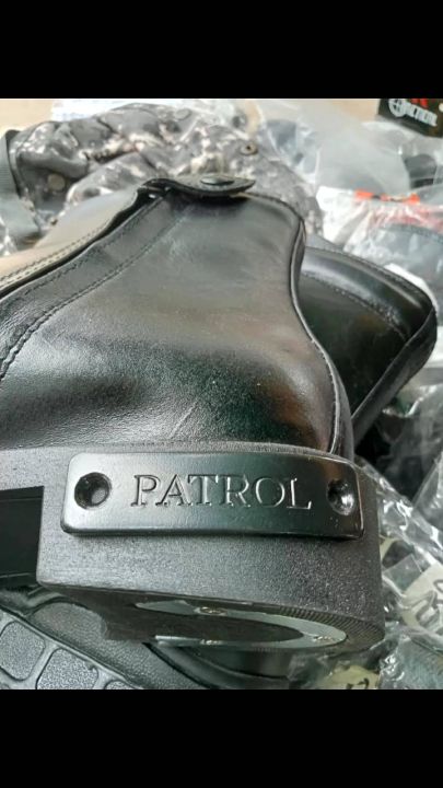เหล็กชิดเท้า รุ่น PATROT สเตนเลส100% /สีดำชุปหนา เงางาม หนาสวย เสียงดี ...