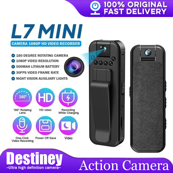L7 Mini Camera Outdoor Sports Professional Recorder Mini Portable 360 ...