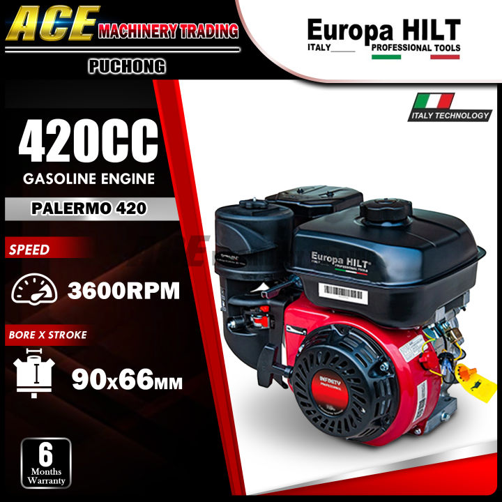 [ EUROPA HILT ] (PALERMO 420) 420cc 15HP 10kW 3600 Rpm Gasoline Engine ...