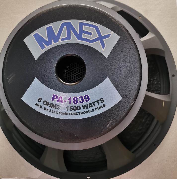 MANEX INSTRUMENTAL SPEAKER 18 INCHES 1500 WATTS DIE CAST DOUBLE MAGNET PA1839 | Lazada PH