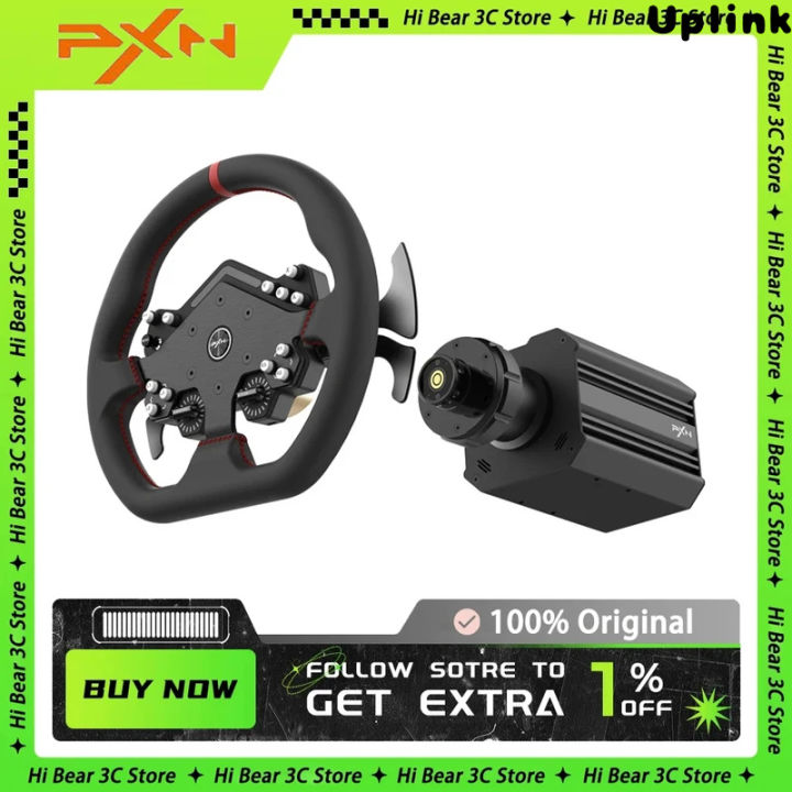New PXN V12 Lite 6Nm Real Direct Drive Force Feedback Gaming Steering Racing Wheel Simulator For ...
