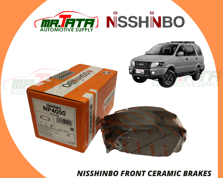 Nisshinbo Brake Pads FRONT for Isuzu Crosswind 2005 to 2017 and Isuzu ...