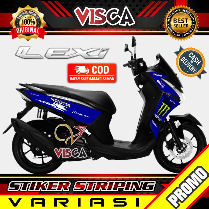 Stiker Striping Yamaha Lexi 125 Variasi Monster | Lazada Indonesia