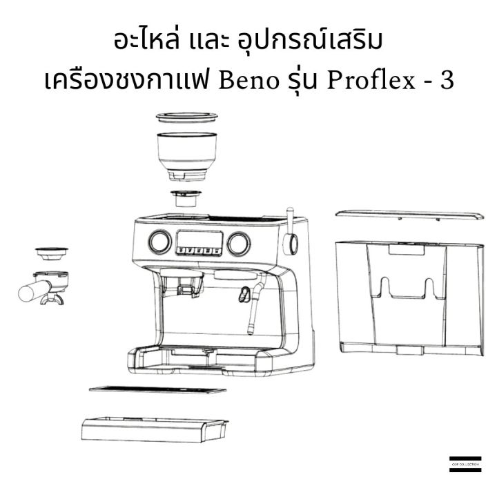 อะไหล่ และ อุปกรณ์เสริม เครืองชงกาแฟ Beno รุ่น Proflex - 3 | Lazada.co.th