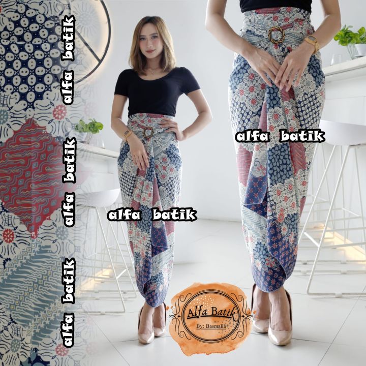 ROK LILIT BATIK PREMIUM// ROK LILIT MODERN// ROK LILIT BATIK KEKINIAN ...