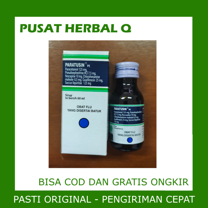 PARATUSIN PE SIRUP 60 ML Obat Gejala Flu | Demam | Sakit Kepala ...