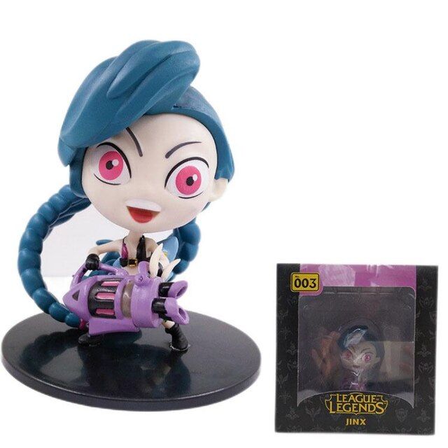 Arcane Jinx Powder Anime Action Figure Adc Jinx Game Cute Character ...