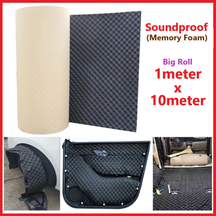 【Big Roll】 Car SoundProof Memory Foam Soundproofing Noise Proof Mat ...
